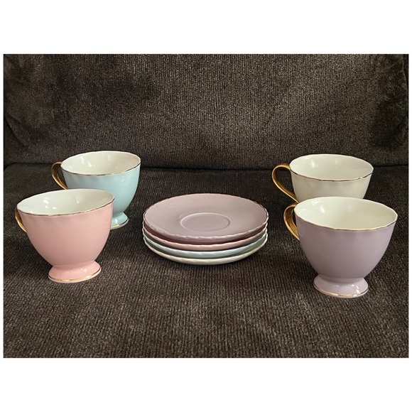 Jusalpha | Kitchen | Jusalpha Colorful Espresso Cupssaucers Set | Poshmark